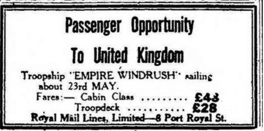 Windrush Arrivals